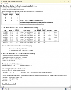 Handicap Calculation & Scoring – Dukes-Golf.com